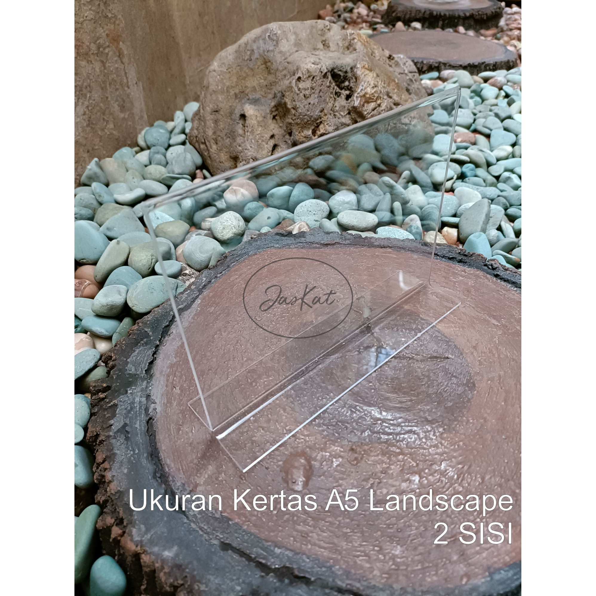 Jual Akrilik Tempat Brosur A5/Acrylic Tent Card Holder Stand / Qris ...