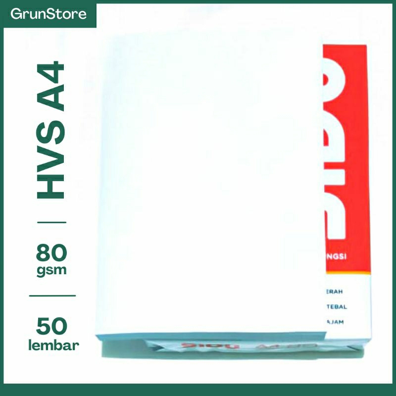Jual Kertas HVS A4 80 gsm SIDU / Kertas HVS A4 50 lembar | Shopee Indonesia
