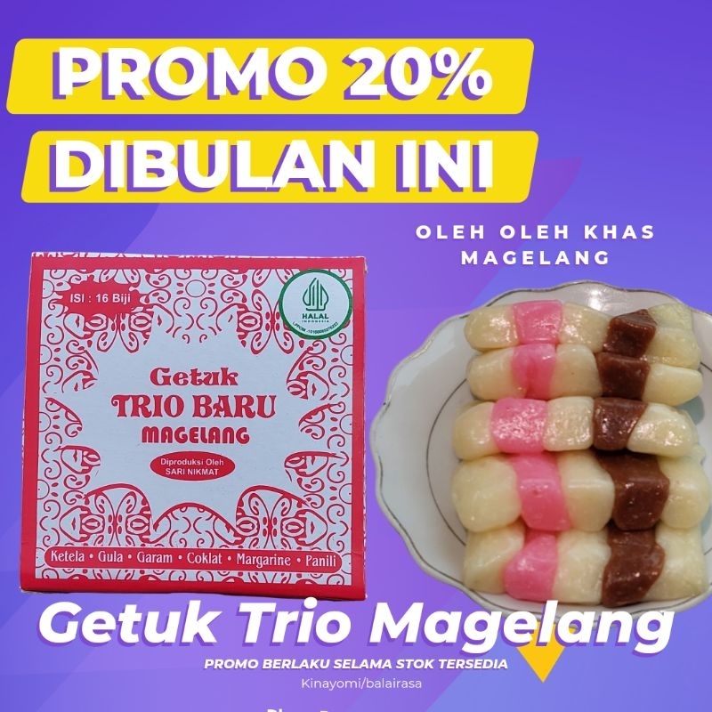 Jual star getuk trio oleh oleh magelang | Shopee Indonesia