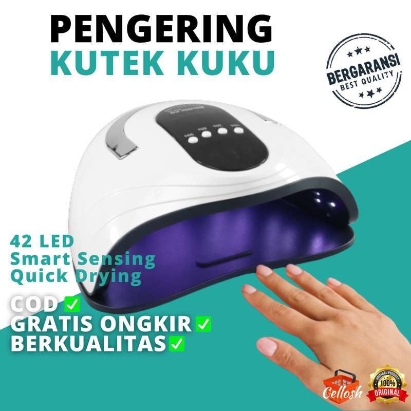 Jual Pengering Kutek Kuku Gel UV LED Nail Dryer 42 LED 120 W | Shopee Indonesia