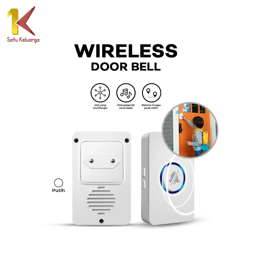 Jual Satu Keluarga Bel Rumah Wireless Tanpa Kabel Nirkabel C847 ...
