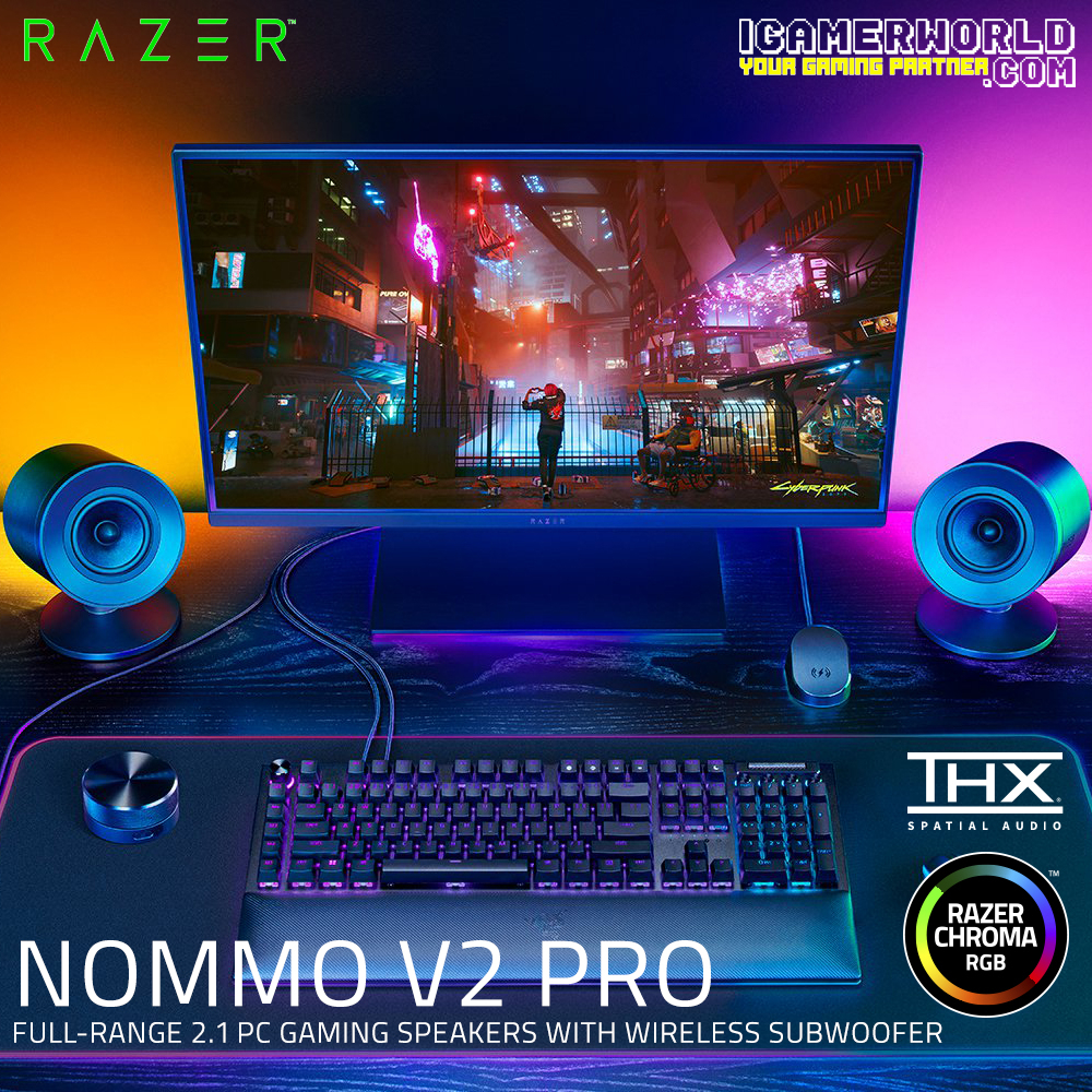 Jual Razer Nommo V2 Pro 2.1 Subwoofer Wireless Gaming Speaker | Shopee ...