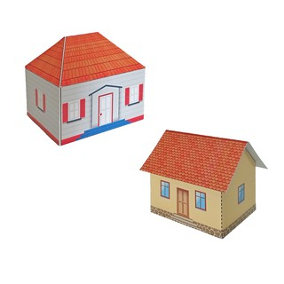 Jual MINIATUR MAINAN PAPER CRAFT BANGUNAN RUMAH GEDUNG TOKO KARTON ...