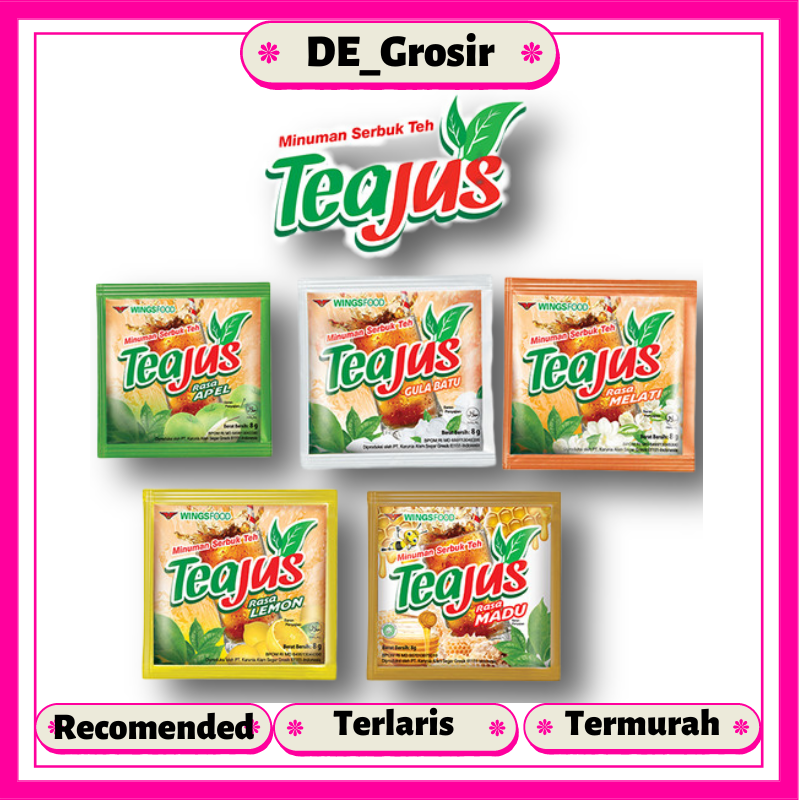 Jual Tea Jus Minuman Serbuk Teh Dengan Berbagai Macam Rasa 7gr Satuan ...