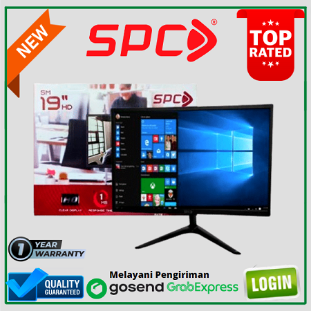 Jual MONITOR LED SPC SM-19HD 19 Inch VGA HDMI Garansi Resmi | Shopee ...