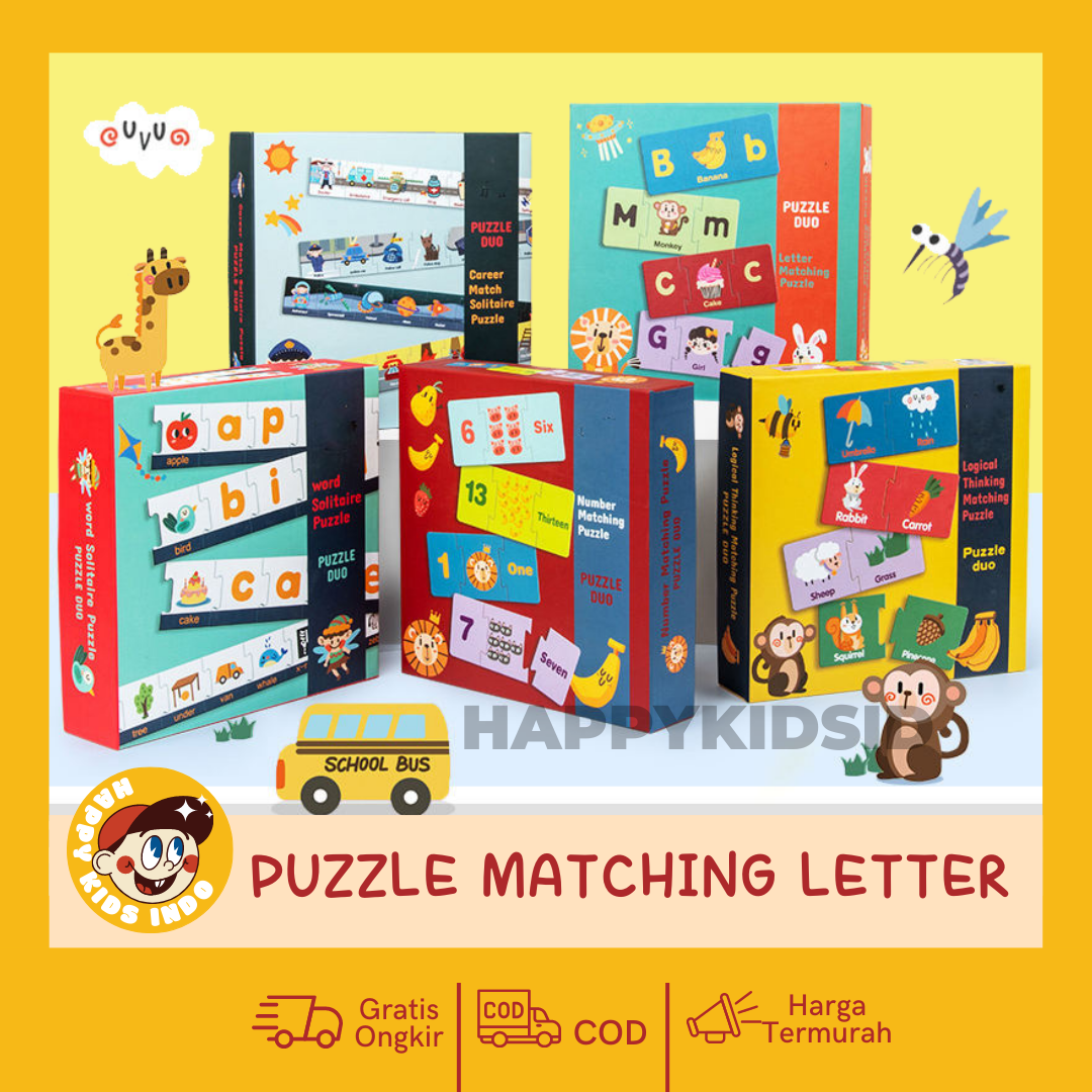Jual PUZZLE SUSUN HURUF ALFABET MATCHING LETTER BELAJAR EDUKASI ANAK ...
