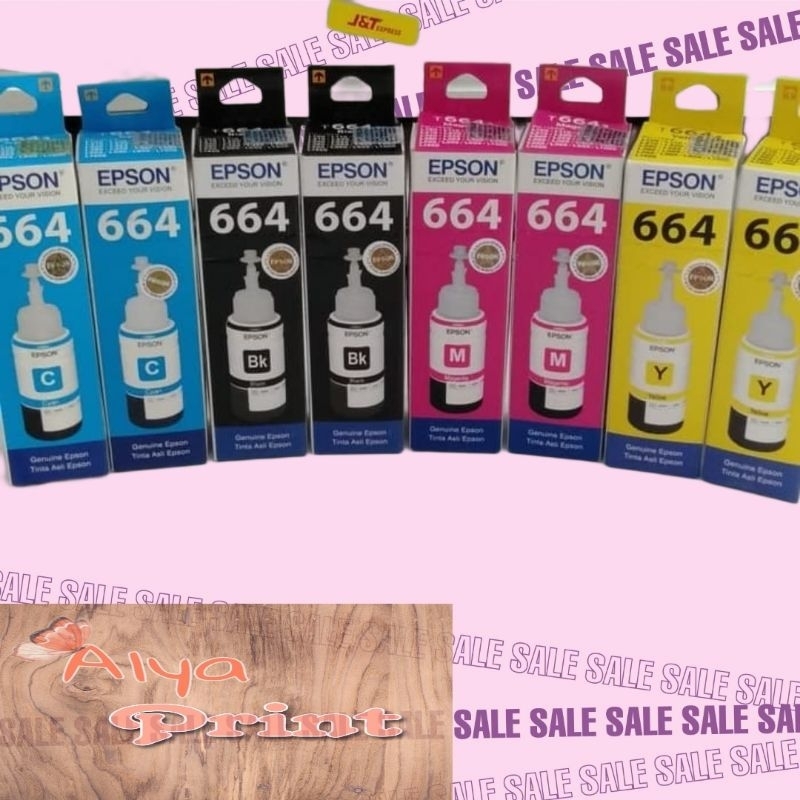 Jual Tinta Epson 664 Harga satuan L100/L120/L300/L455 | Shopee Indonesia