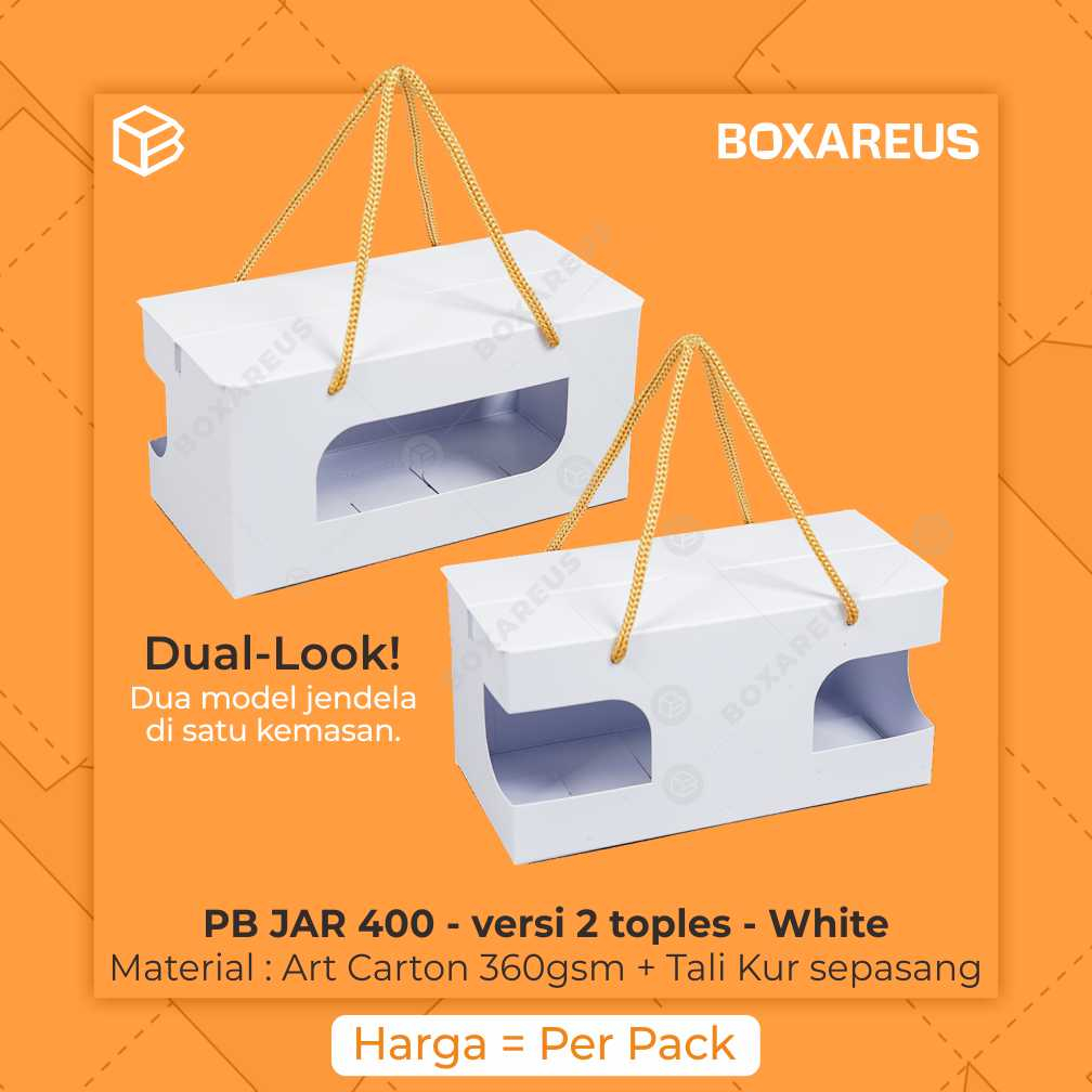Jual Box Toples Tabung Jar 300 - 400ml Packaging Kemasan Dus Hampers ...