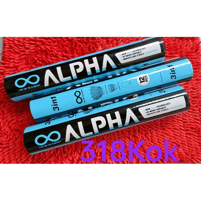 Jual Shuttlecock Alpha Black 3in1 kok Badminton original | Shopee Indonesia