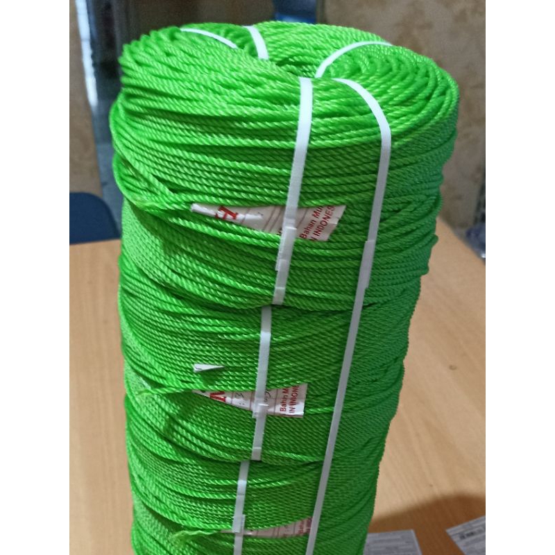 Jual tali tambang plastik pe ukuran 3 mm per rol | Shopee Indonesia