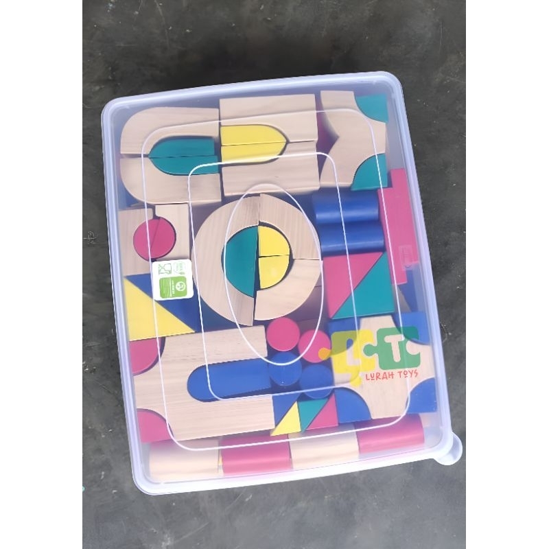Jual Balok PDK Mini Kayu Pinus Warna (Kemasan Box Plastik Donat ...