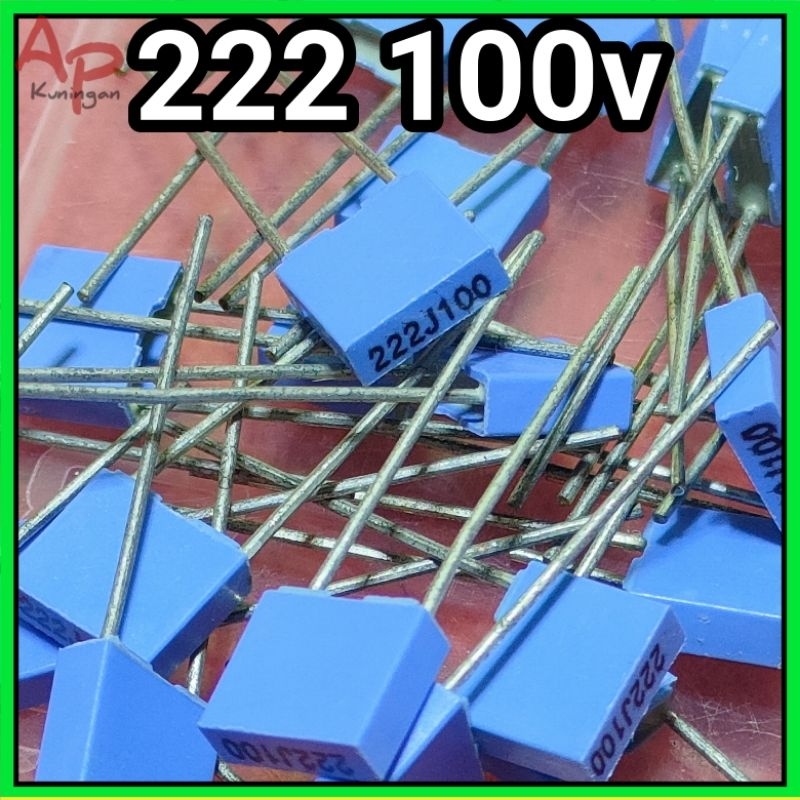 Jual 10pcs capacitor mkm kapasitor 2n2 2,2n 222j 222 kualias bagus ...