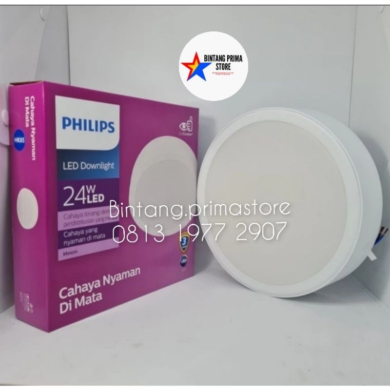 Jual Lampu Downlight LED OB (Outbow) Philips 24Watt Sinar Putih dan ...