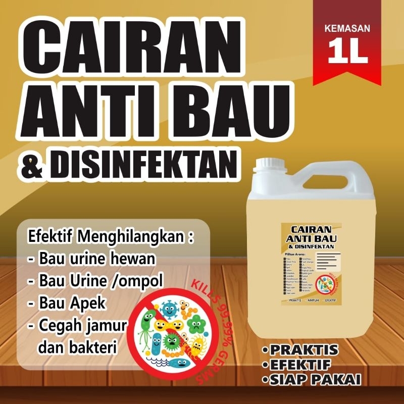 Jual Cairan Penghilang Bau dan Disinfektan aneka Aroma kemasan jurigen 1 liter | Shopee Indonesia