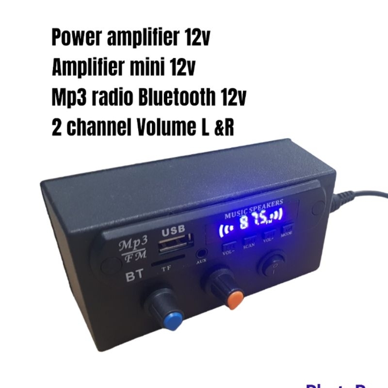 Jual AMPLI MINI BLUETOOTH 12V 2 CHANNEL VOLUME L VOLUME R / Power Ampli ...