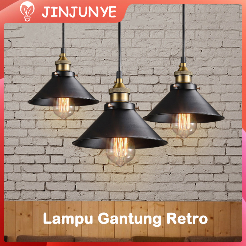 Jual Lampu Gantung Industrial Mini Edison E27 Nordic Bar Besi untuk ...
