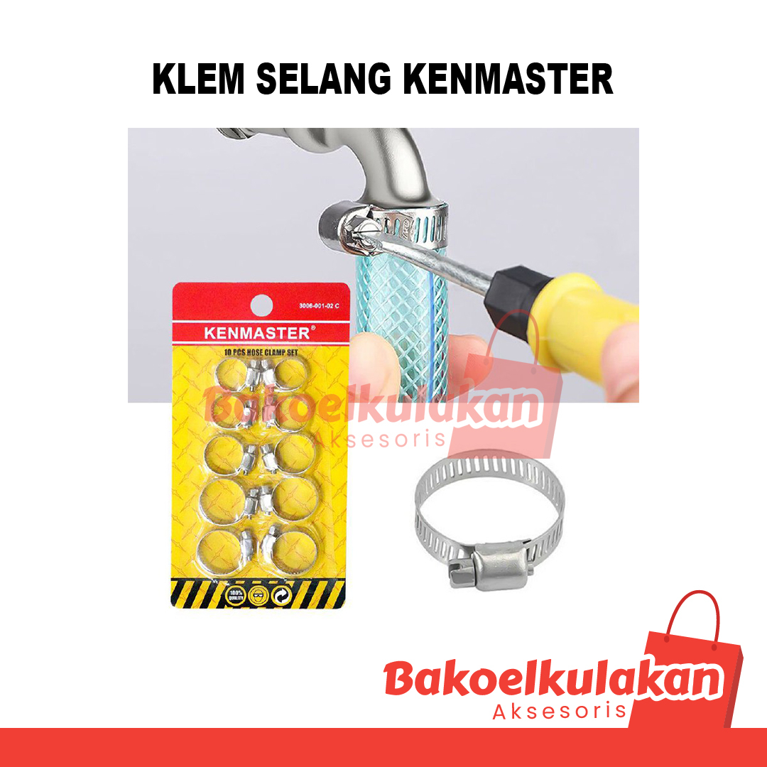 Jual Kenmaster Klem Selang Set Hose Clamp Ring Gas LPG 10 Pcs | Shopee ...