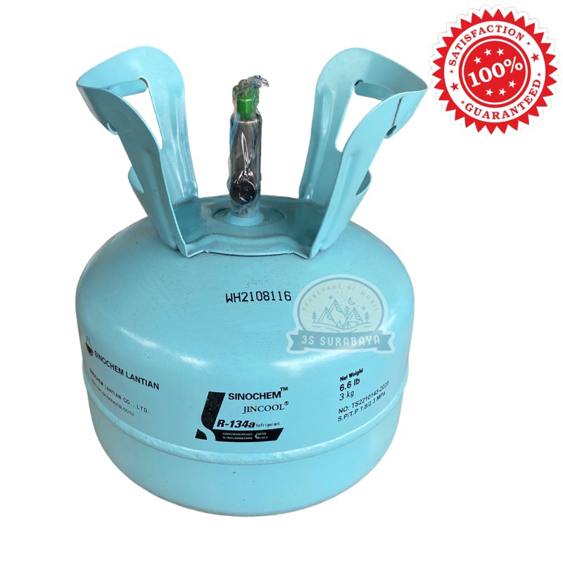 Jual Freon Tabung Sinochem Jincool 3 Kg R134 A | Shopee Indonesia