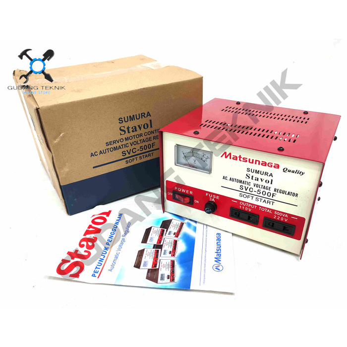 Jual Stabilizer MATSUNAGA Stavol SVC500F 500Watt MATSUNAGA / Stabilizer ...