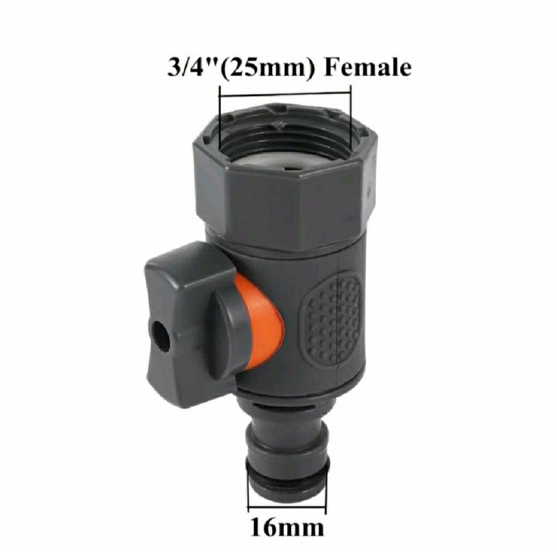 Jual Konektor Selang Hex 3/4" Female Thread Convert Quick Relase Nipple ...