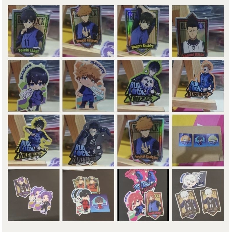 Jual Sticker Official Blue Lock Nagi Seishiro Mikage Reo Isagi Yoichi ...