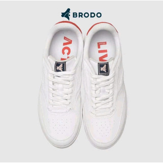 Jual Sepatu Brodo Ace Tennis White Red - Original - Local Pride ...