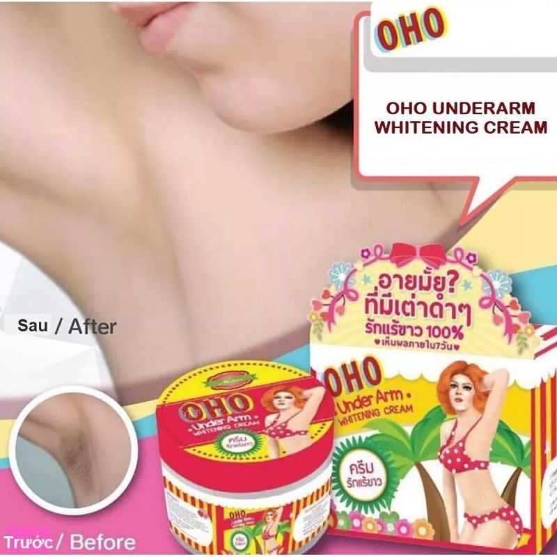 Jual OHO UNDERARM CREAM PEMUTIH KULIT KETIAK 15g original Thai | Shopee Indonesia