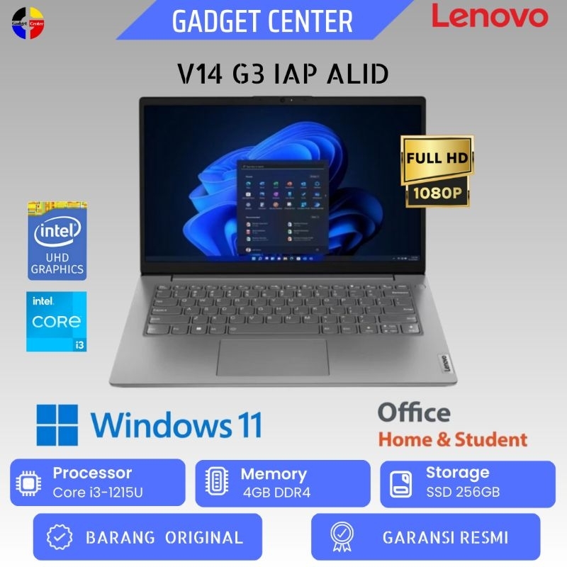 Jual Laptop Lenovo V14 G3 IAP ALID/Core i3-1215U/4GB DDR4/SSD 256GB ...