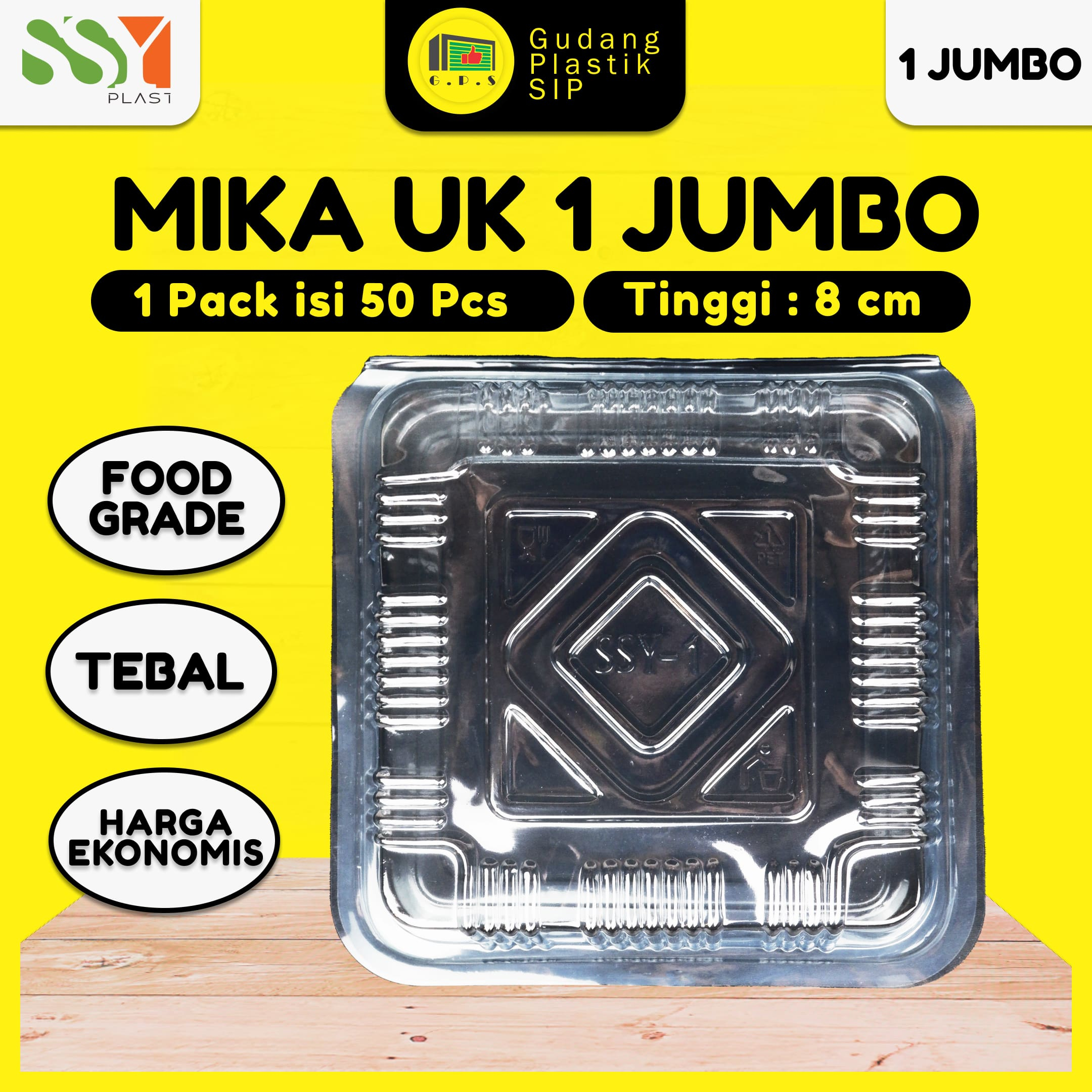Jual Mika Kue UK 1 JUMBO Bening isi 50 Uk 27x27 / Food Grade | Shopee ...