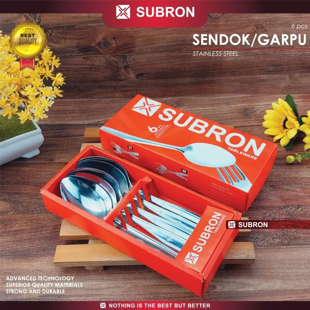 Jual Sendok/Garpu Makan Subron Stainless Steel Tebal Alat Makan ...