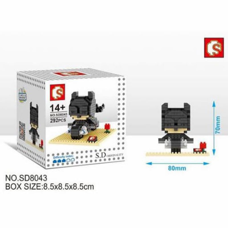 Jual MAINAN EDUKASI ANAK MODEL BRICKS NANOBLOCK SUPERMAN OF BATMAN ...