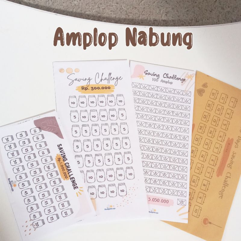 Jual Amplop Nabung Saving Challenge | Shopee Indonesia