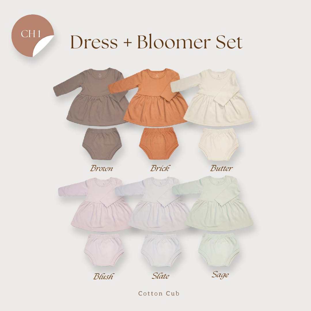 Jual COTTON CUB - Dress & Bloomer Set - Baju Bayi & Anak | Shopee Indonesia
