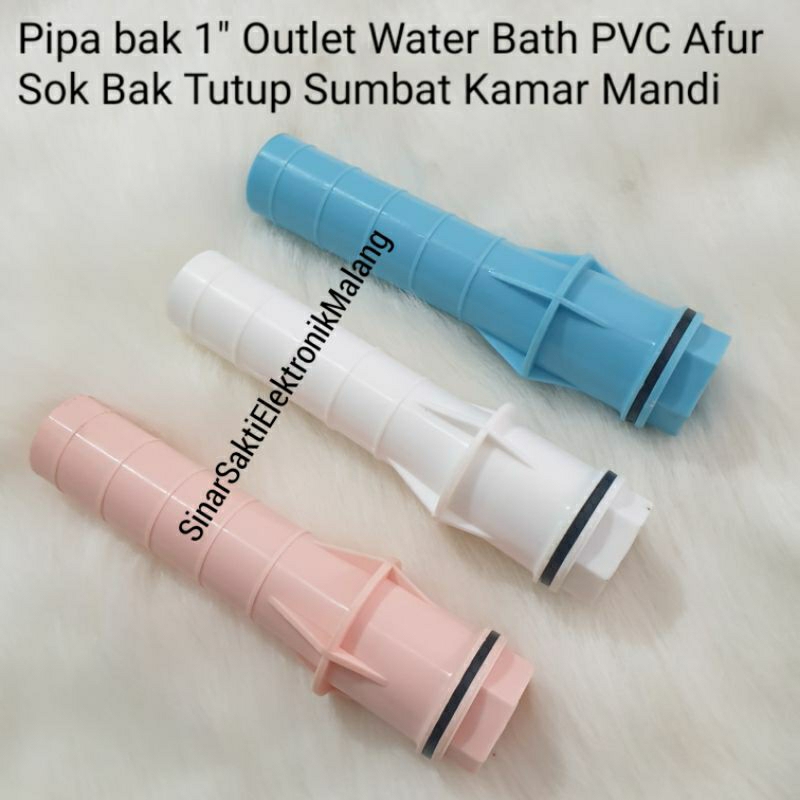 Jual Pipa bak 1" Outlet Water Bath PVC Afur Sok Bak Tutup Sumbat Kamar ...