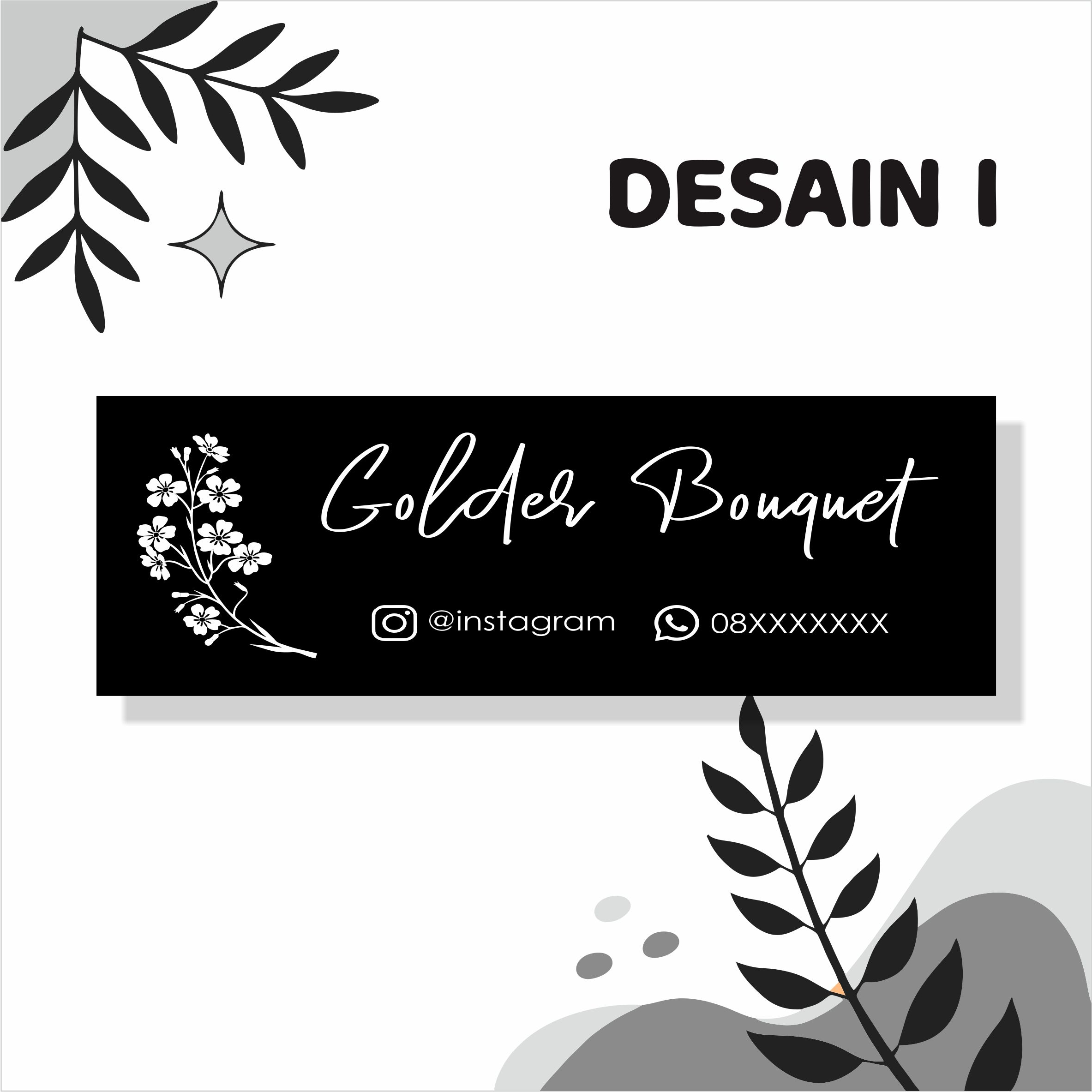 Jual (ISI 90 PCS) Stiker Buket Bunga Label Sticker Bouquet Flower Bisa ...