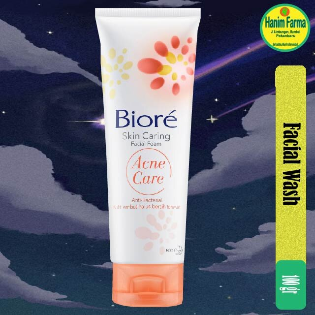 Jual Biore Skin Caring Facial Foam Acne Care 100g | Shopee Indonesia