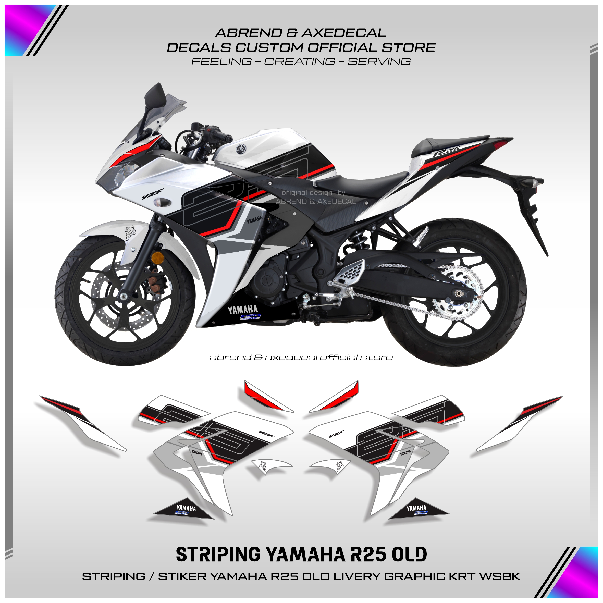 Jual Striping R25 Old Livery Graphic KRT 2023 Racing / Stiker Motor ...