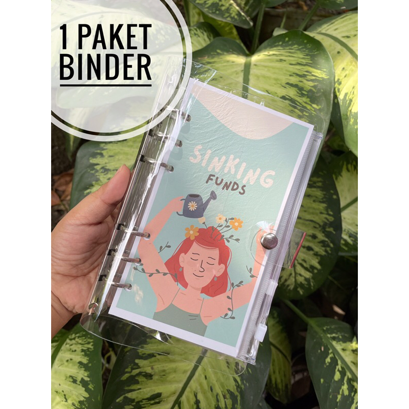 Jual 1 Paket Binder A6 Transparan Sinking Funds Saving Challenge Nabung ...