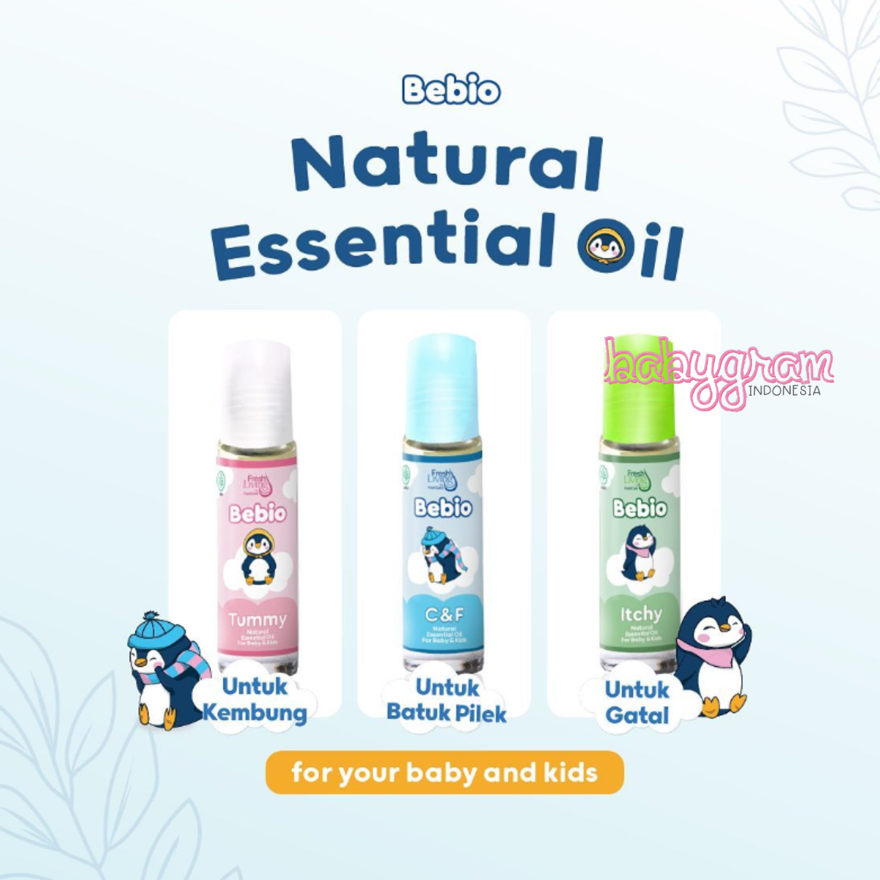 Jual FreshLiving Bebio By Fresh Care Essential Oil 9ml Flu Pilek Batuk ...