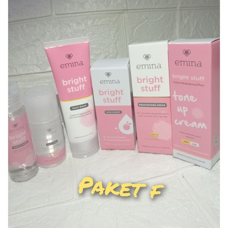 Jual Emina Paket Bright Stuff Hemat Komplit Glowing Untuk Remaja (Cocok ...