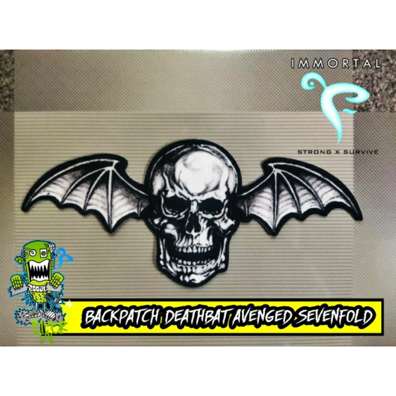 Jual Backpatch emblem jumbo punggung deathbat avenged sevenfold ...