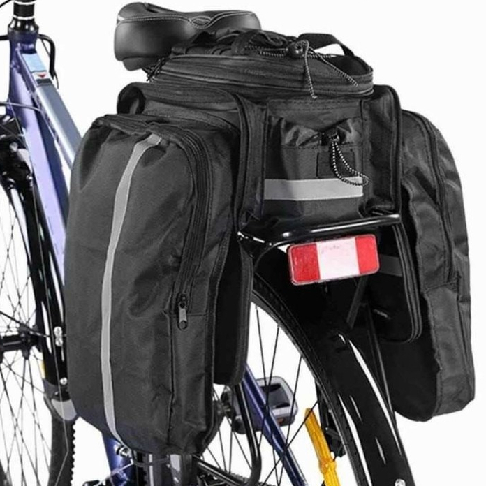 Jual Tas bagasi sepeda belakang carrier bag 600D tas panier sepeda ...