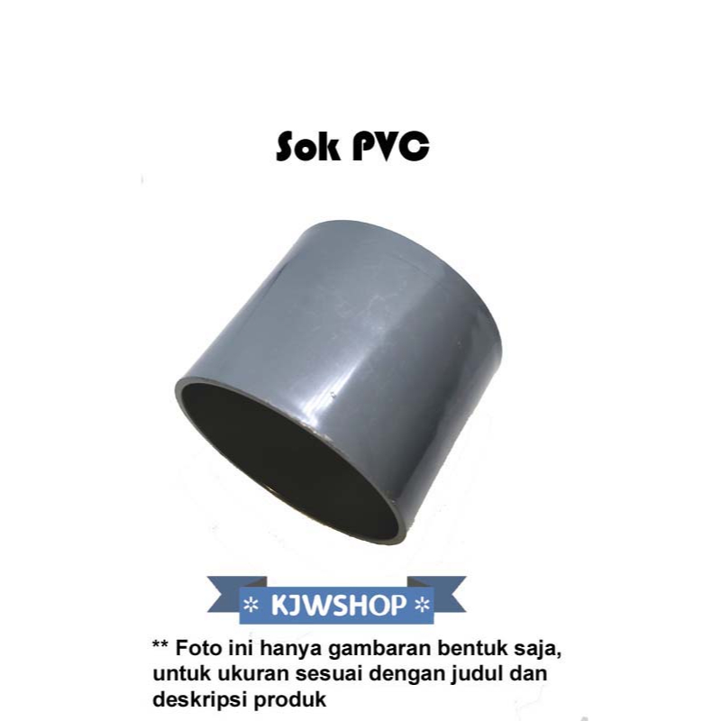 Jual Fiting Pipa Pvc Plastik Sok PVC 1 1/4 Inch Sock Polos 1 1/4 ...