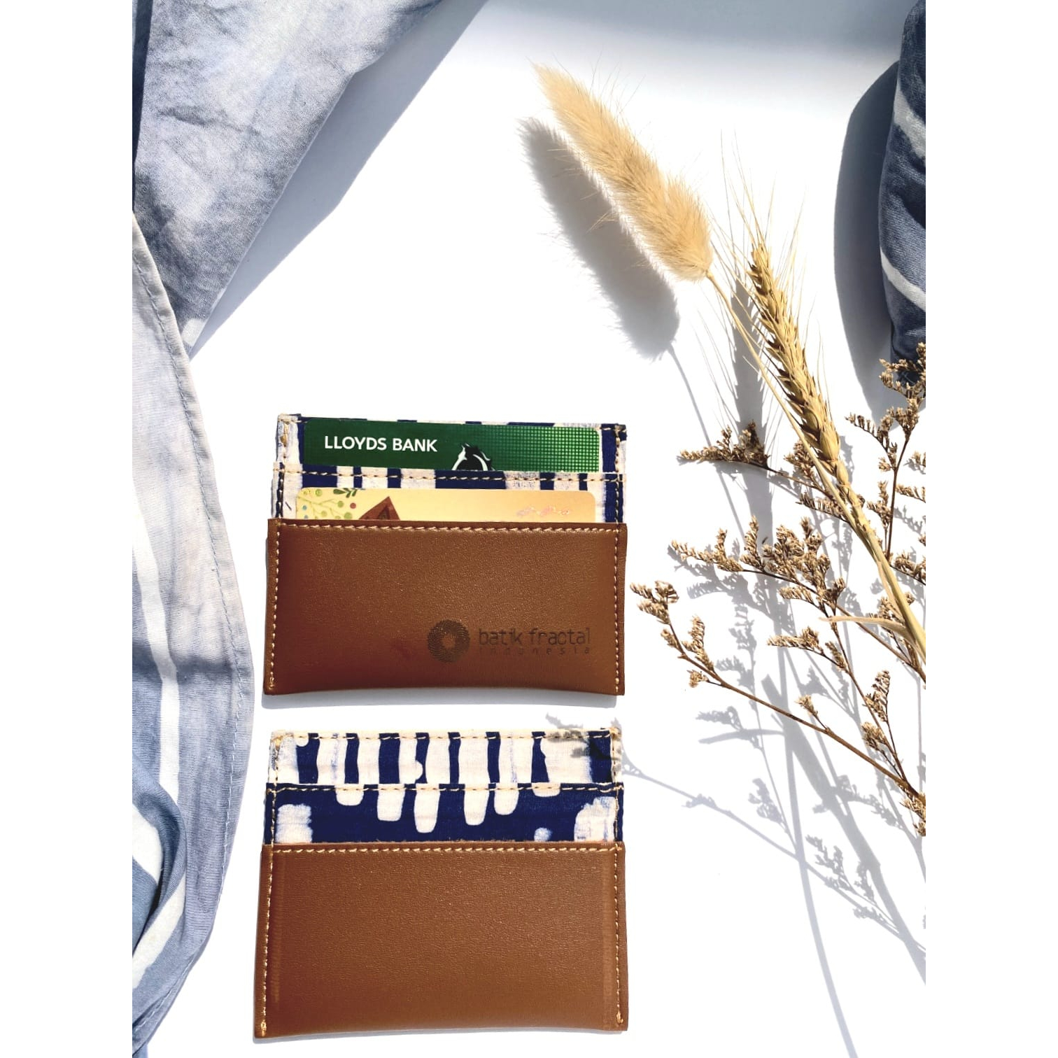 Jual Batik Fractal Card Case Motif Ruas Biru | Shopee Indonesia