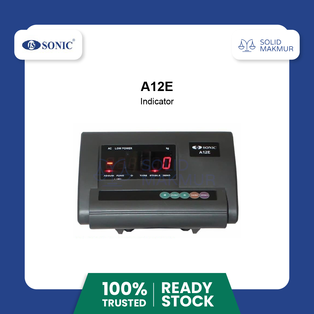 Jual SONIC A12E Indicator | Simple Weighing Indicator SONIC A12E | Display / Monitor Timbangan ...