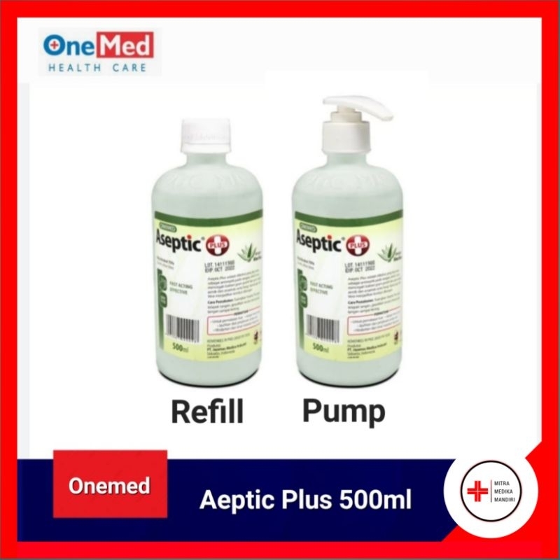 Jual Aseptic Plus 500 ml Onemed Antiseptic | Shopee Indonesia