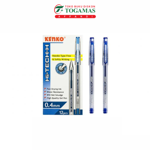 Jual BALLPEN HI-TECH 0.4MM KENKO (BIRU) | Shopee Indonesia