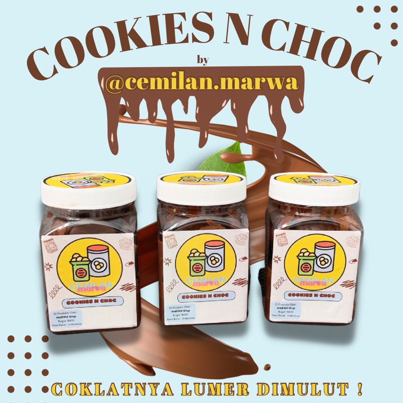 Jual Mud Cookies N Choc by Cemilan Marwa | Kue Toples Coklat | Dessert ...