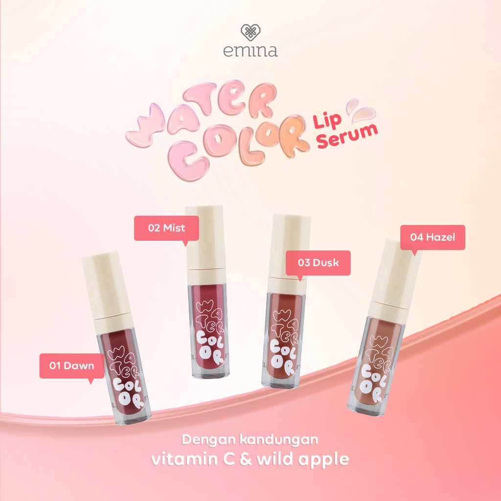 Jual Emina Watercolor Lip Serum | Shopee Indonesia