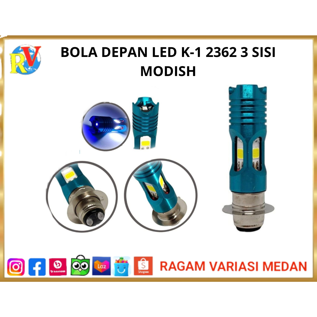 Jual LAMPU DEPAN HEAD LAMP LED KAKI 1 2362 3 SISI MODISH | Shopee Indonesia
